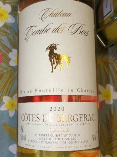 Château Combe des Bois Côtes de Bergerac | Vivino Français
