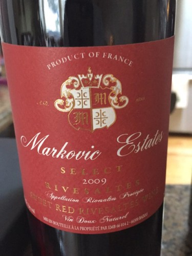 Markovic Select Sweet Red Rivesaltes | Vivino US