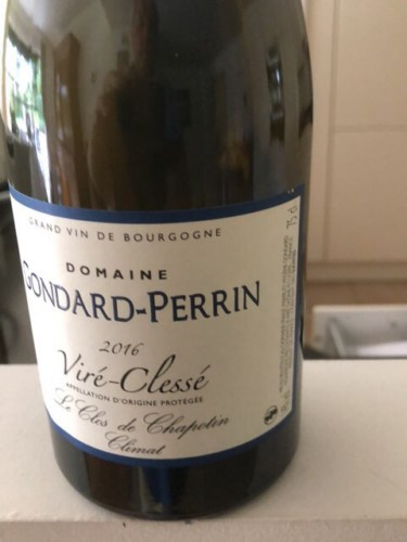 2016 Gondard Perrin Viré-Clessé 'Le Clos de Chapotin' | Vivino United ...