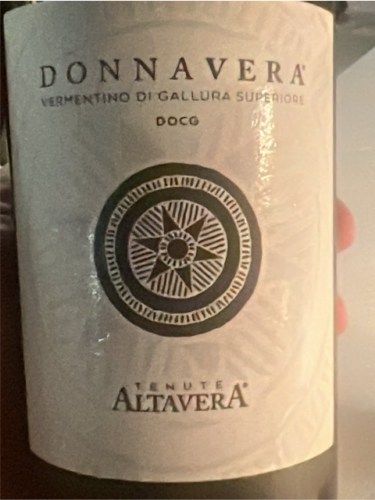 Tenute Altavera Donnavera Vermentino di Gallura Superiore | Vivino English