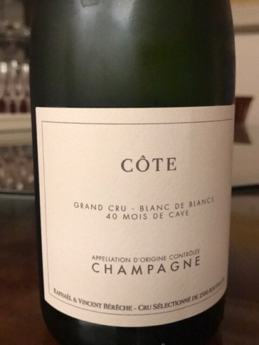 Raphaël et Vincent Bérêche Côte 40 Mois de Cave Champagne Grand Cru ...