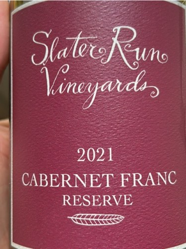Slater Run Vineyards Reserve Cabernet Franc | Vivino US