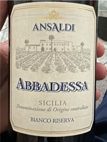 Donna Franca – Ansaldi Abbadessa Bianco Riserva | Vivino US