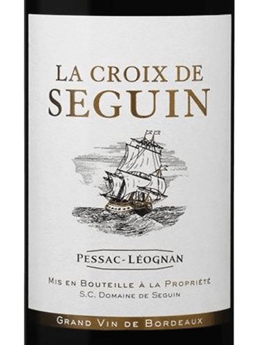 2014 Château Seguin La Croix de Seguin Pessac-Léognan | Vivino US