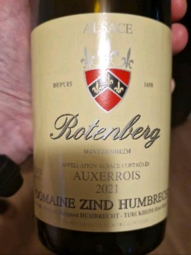 Domaine Zind Humbrecht Rotenberg Auxerrois Alsace | Vivino US