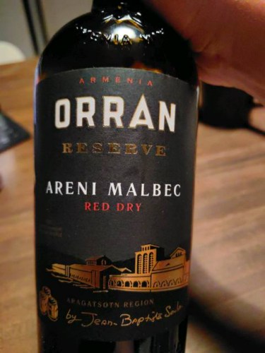 Orran Reserve Areni - Malbec | Vivino English