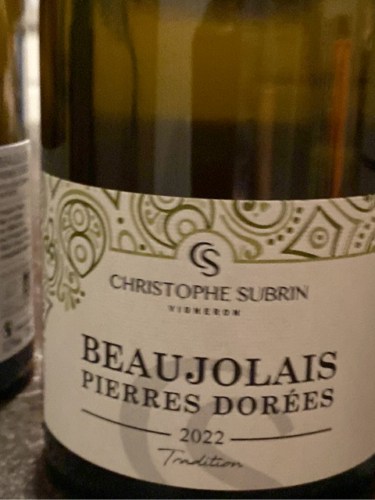 Christophe Subrin Pierres Dorées Tradition Beaujolais | Vivino US