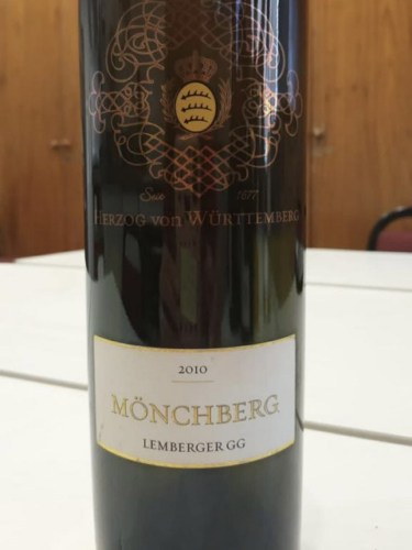 Herzog Von Württemberg Untertürkheimer Mönchberg Lemberger GG | Vivino ...