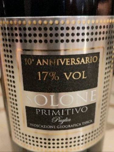 Tagaro Solone 10° Anniversario Primitivo | Vivino US