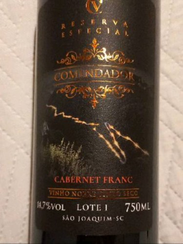 Casa do Vinho Comendador Reserva Especial Cabernet Franc | Vivino US