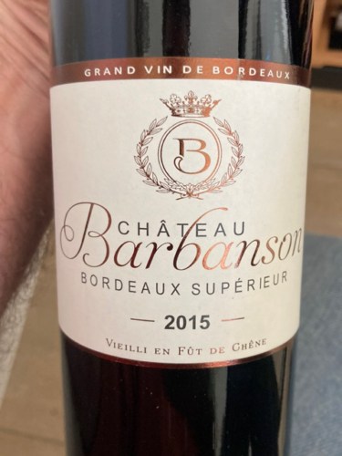 Château Barbanson Bordeaux Supérieur | Vivino France