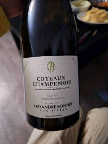 2019 Alexandre Bonnet Coteaux-Champenois Blanc | Vivino US
