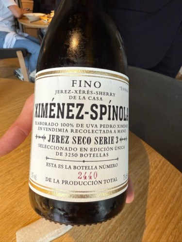 Bodegas Ximénez-Spínola Fino Jerez Seco Serie 3 | Vivino English