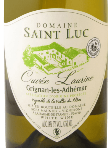 Domaine Saint Luc Cuvée Laurine Grignan-les-Adhémar | Vivino France