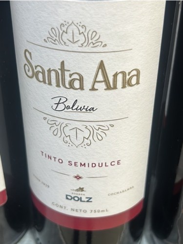 Santa Ana (BO) Dolz Hermanos Especial Tinto Cabernet Sauvignon | Vivino ...