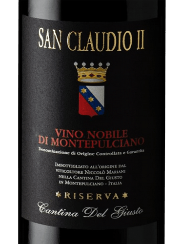 Cantina del Giusto San Claudio II Vino Nobile di Montepulciano Riserva ...