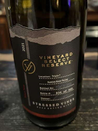 Stressed Vines Vineyard Select Reserve | Vivino US