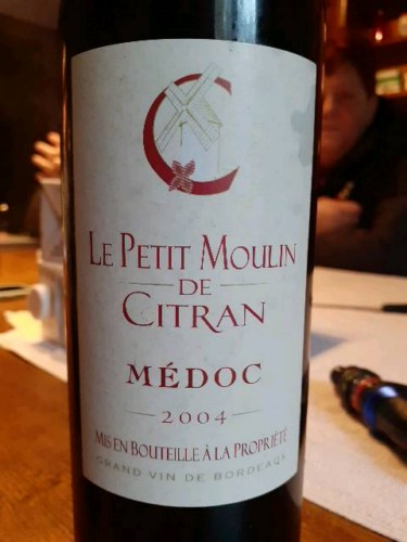 Château Citran Le Petit Moulin de Citran Médoc | Vivino English