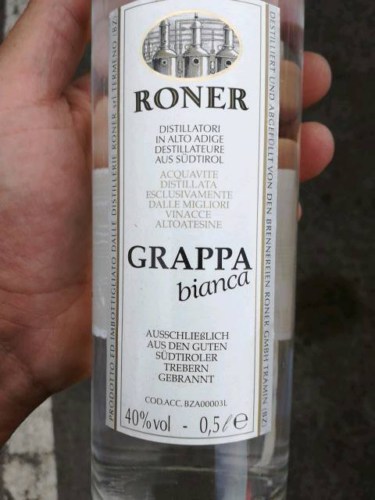 N.V. Roner Grappa Bianca | Vivino US