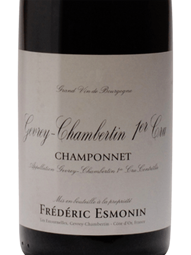 Domaine Frédéric Esmonin Les Champonnets Gevrey-Chambertin 1er Cru ...
