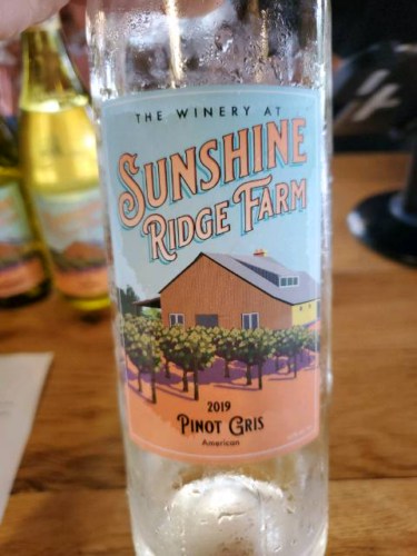 The Winery at Sunshine Ridge Farm Pinot Gris | Vivino US