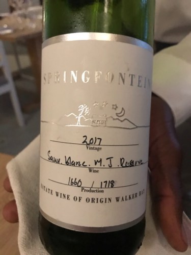 Springfontein Wine Estate Sauvignon Blanc M.J. Reserve | Vivino US