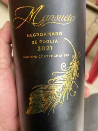 Cantina Cortecchia Mansueto Negroamaro | Vivino US