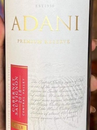 Adani Premium Reserve Cabernet Sauvignon | Vivino Australia