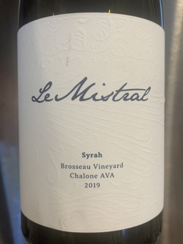 Le Mistral Brosseau Vineyard Syrah | Vivino US