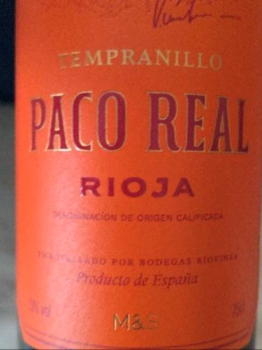 Riovinsa Paco Real Tempranillo | Vivino US
