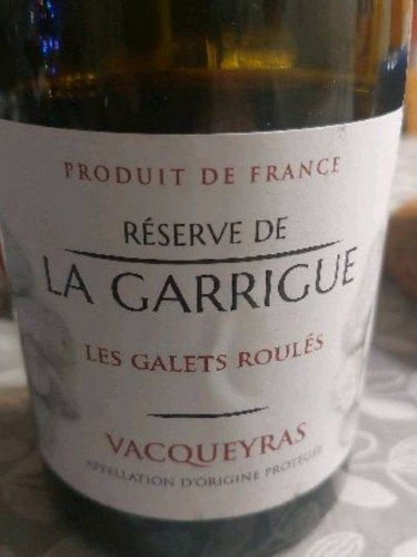 Domaine La Garrigue Réserve Les Galets Roulés Rouge | Vivino France
