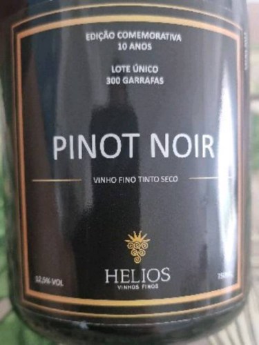 Helios Edição Comemorativa 10 Anos Pinot Noir | Vivino US