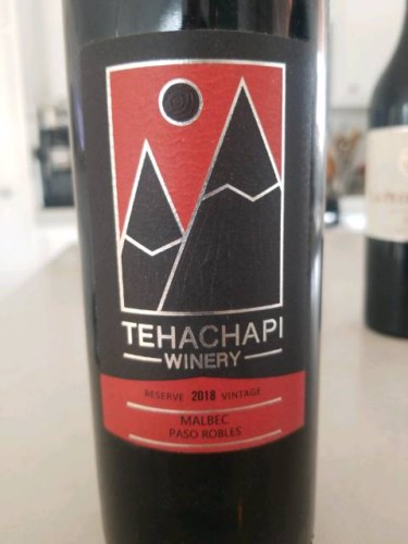 Tehachapi Winery Reserve Malbec | Vivino US