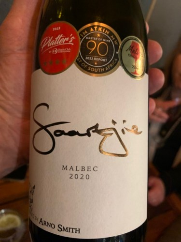 2020 Arno Smith Saartjie Malbec | Vivino US