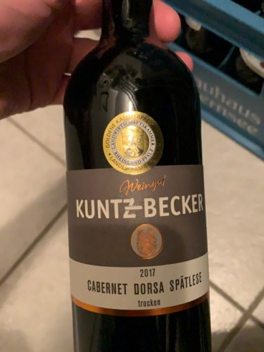Weingut Kuntz-Becker Cabernet Dorsa Spätlese Trocken | Vivino US