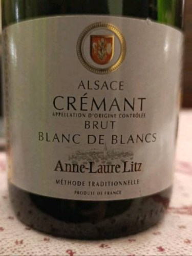 Anne-Laure Litz Crémant d'Alsace Blanc de Blancs Brut | Vivino US