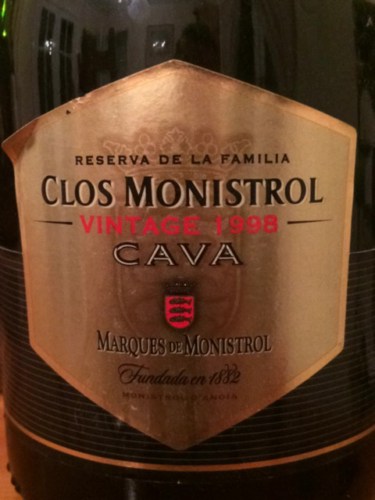 1998 Marques de Monistrol Clos Monistrol Cava Reserva De La Familia ...