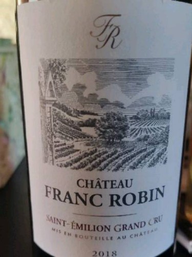 Château Franc-Robin Saint-Émilion Grand Cru | Vivino US