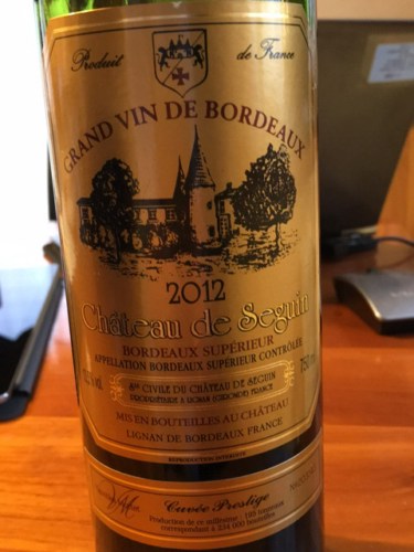 Château de Seguin Cuvée Prestige Bordeaux Blanc | Vivino US