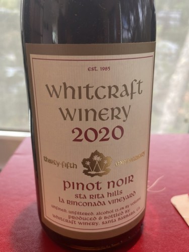 Whitcraft La Rinconada Vineyard Pinot Noir | Vivino US