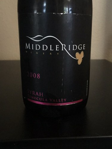 2017 Middle Ridge Winery Syrah | Vivino US
