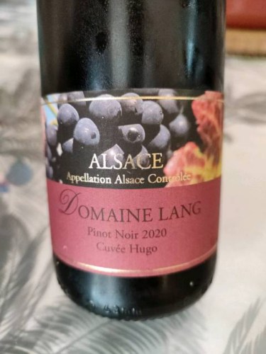 Domaine Lang Cuvée Hugo Pinot Noir | Vivino US