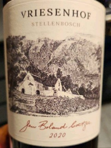 Vriesenhof Jan Boland Coetzee | Vivino US