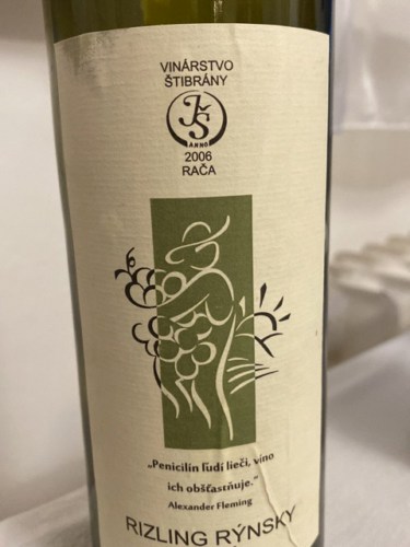 Vinárstvo Štibrány Rizling Rýnsky | Vivino US