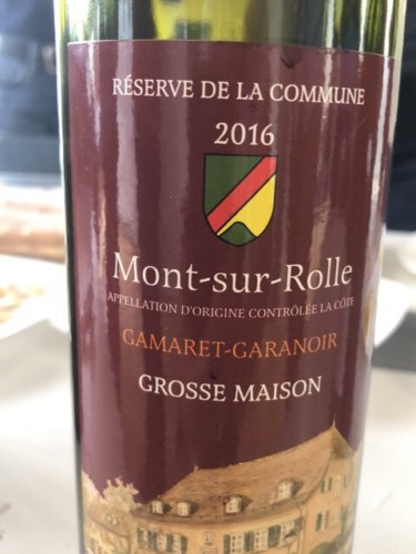 Domaine Communal Mont-sur-Rolle Gamaret-Garanoir Grosse Maison Réserve ...