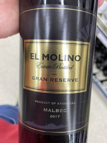 El Molino Gran Reserve Malbec | Vivino Canada