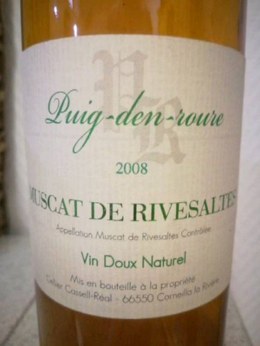 Cellier Cassell Real Puig-Den-Roure Muscat de Rivesaltes Vin Doux ...