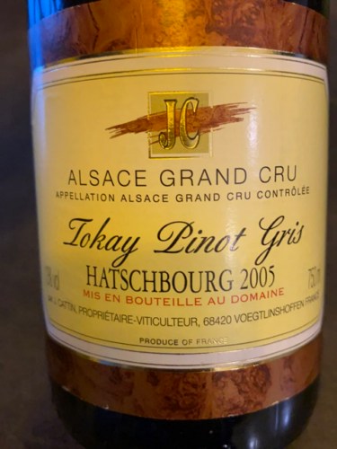 Joseph Cattin Tokay Pinot Gris Alsace Grand Cru 'Hatschbourg' | Vivino US