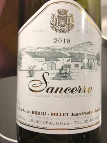 2018 Jean-Paul et Jean-Luc Millet Sancerre | Vivino US