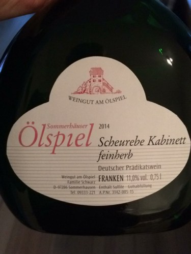 Weingut Am Ölspiel Scheurebe Kabinett Feinherb | Vivino US